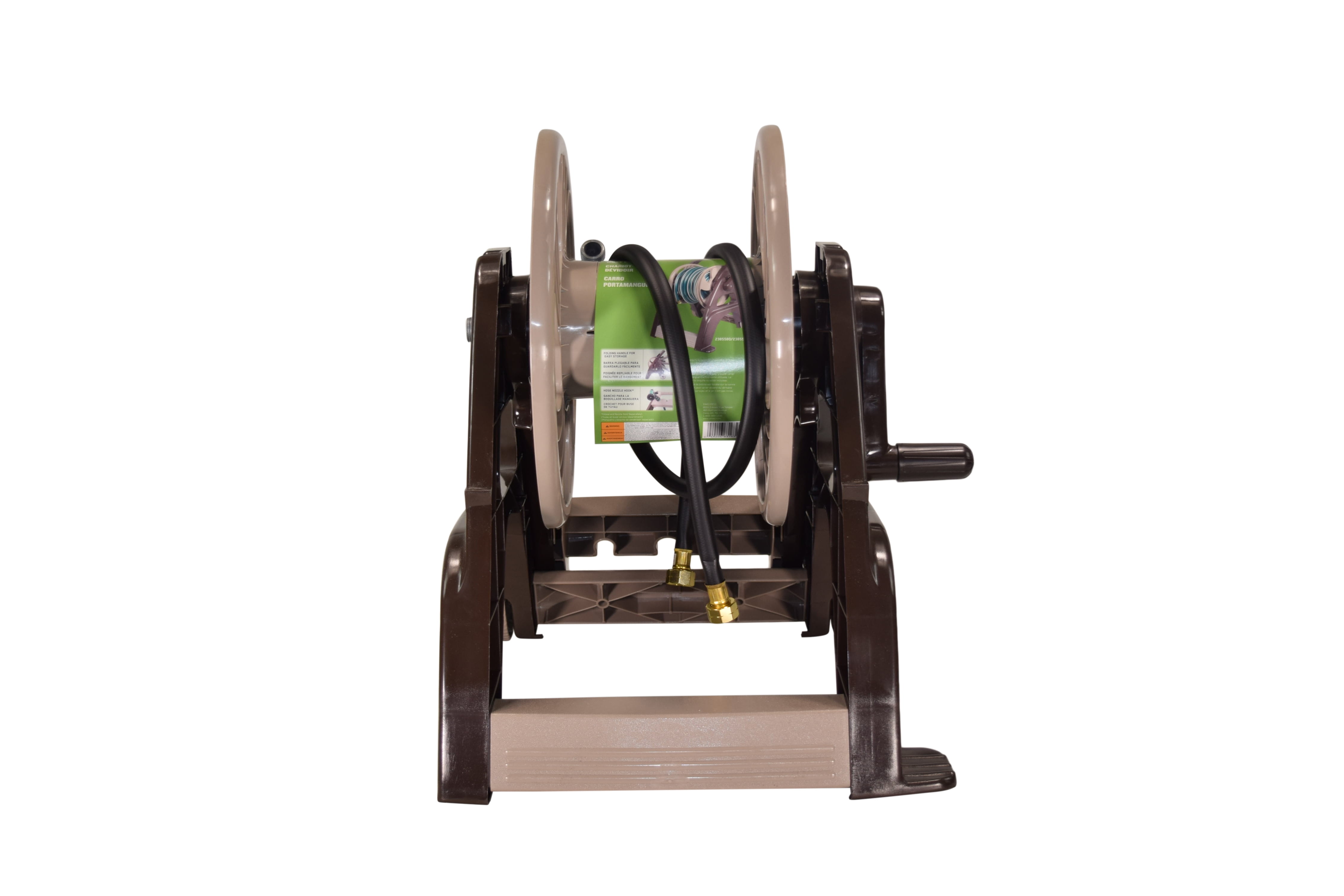 AMES 2385580 ReelEasy 175-Foot Hose Capacity Folding Cart Reel ...