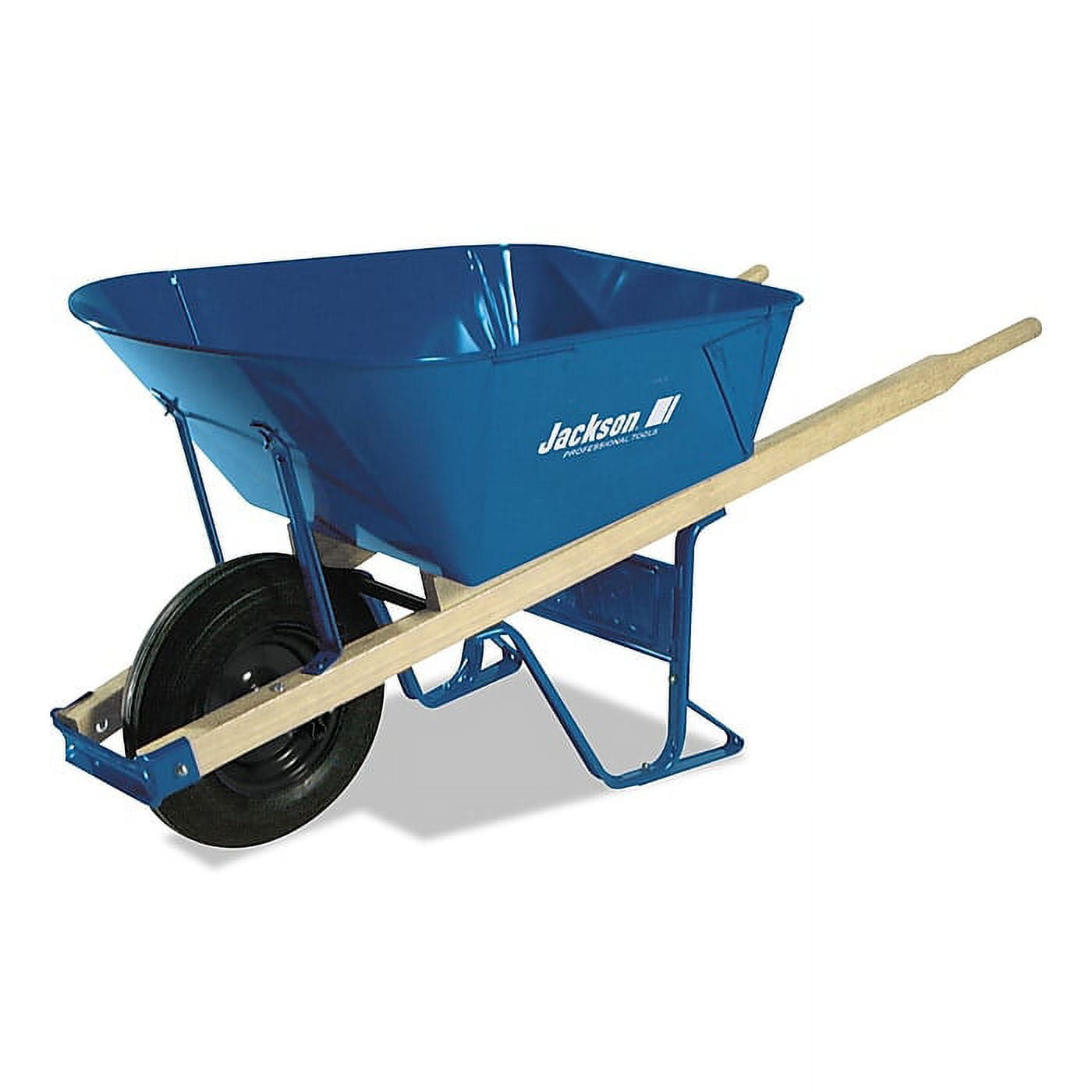 Jackson Steel Contractors Wheelbarrows, 5.75 Cu Ft, Flat-Free Smooth, B ...