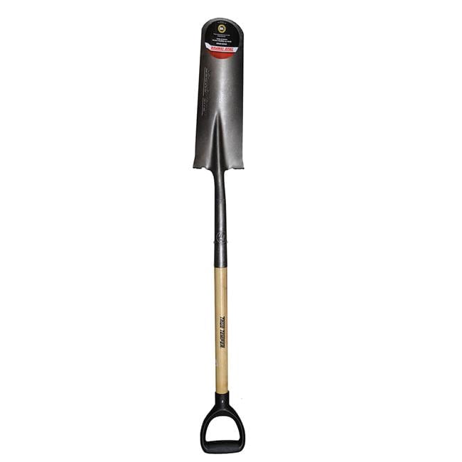 AMES No. 15-738 Premium Grade Wood Handle Shovel with D-Handle, 16 in ...