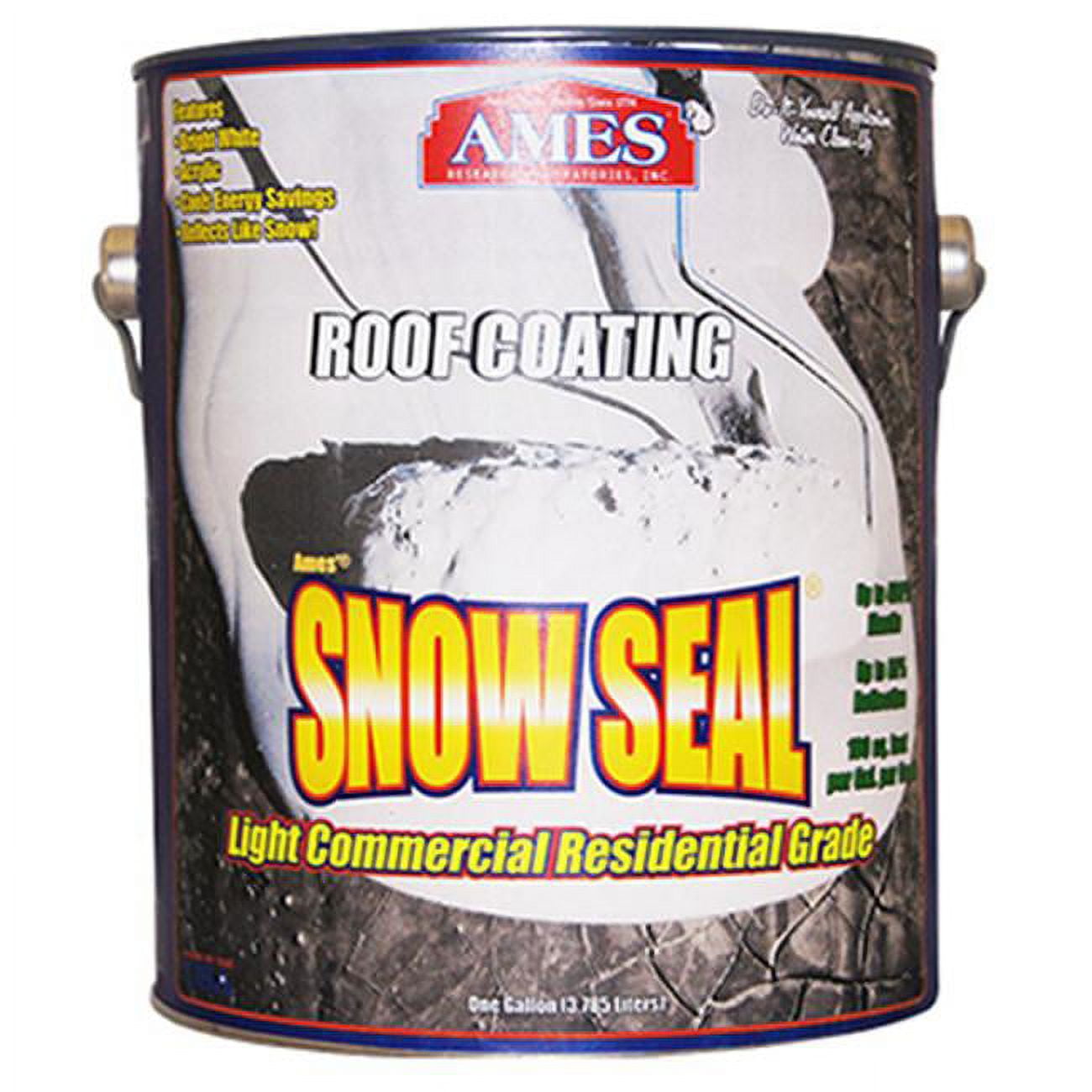 AMES RESEARCH LABORATORIES SSC1 Snow Seal Gallon Roof Coating White - Walmart.com