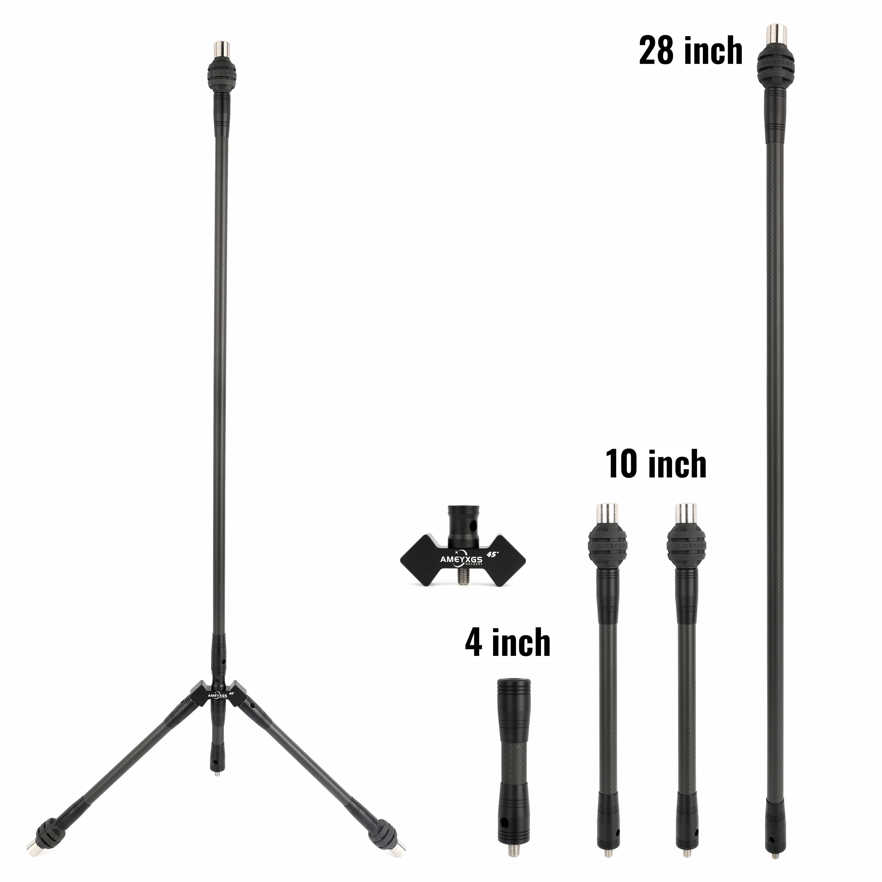 AMEYXGS 3K Carbon Target Stabilizer Set, Black, Includes 28" Front ...
