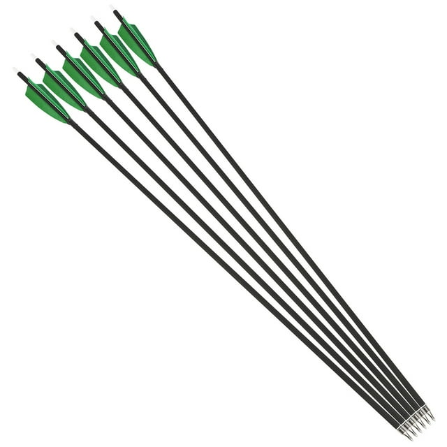 Ameyxgs 612pcs 30inch Carbon Arrow Spine 500 Practice Hunting Arrows