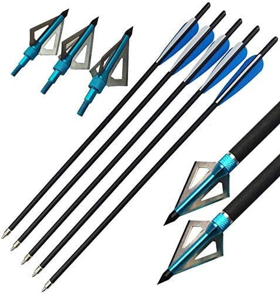 AMEYXGS 6/12pcs Archery Carbon Crossbow Bolt 16/17/18/20/22 Inch ...