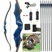 PSE Razorback Jr 54" Long Youth Archery Recurve Bow - White Range Bow ...