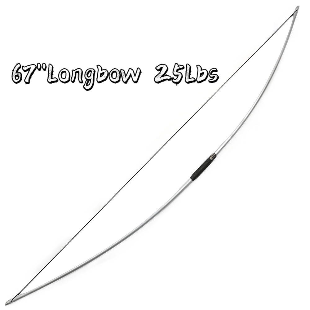 AMEYXGS Archery 67" Traditional Longbow Recurve Bow Target 25-120lbs ...