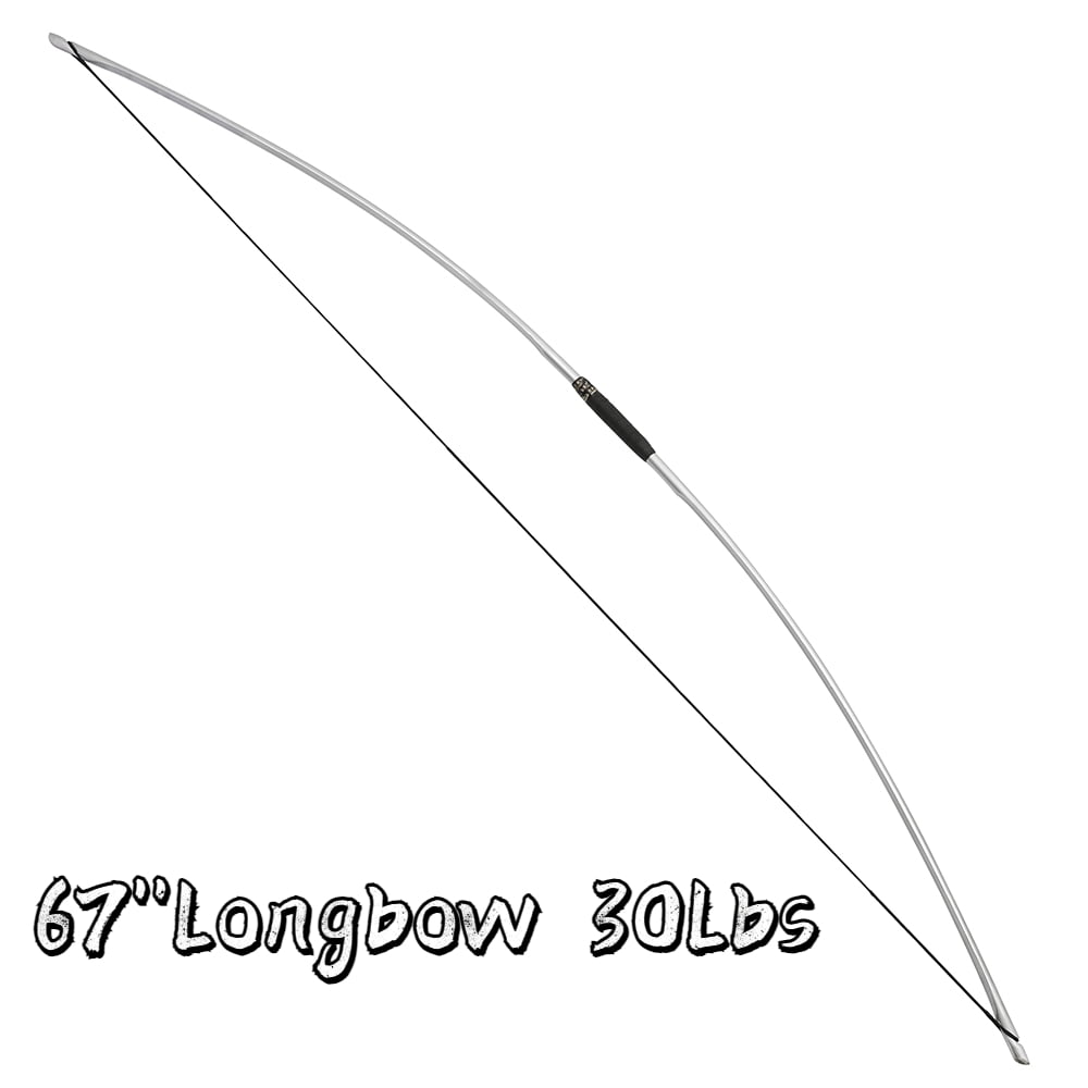 AMEYXGS Archery 67" Traditional Longbow Recurve Bow Target 25-120lbs ...