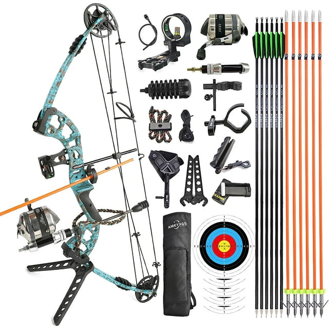 AMEYXGS Archery Bowfishing Compound Bow Kit For Bowfishing Arrow,Right ...