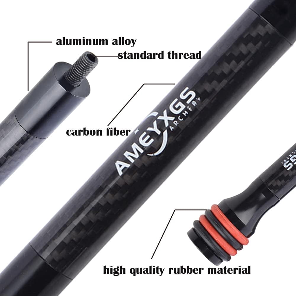 AMEYXGS Archery Carbon Fiber Stabilizer Rod - 6/8/10/12-Inch Bow ...