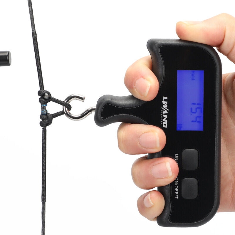 AMEYXGS Archery Digital Bow Scale Draw Weight Portable 110lbs Compound ...