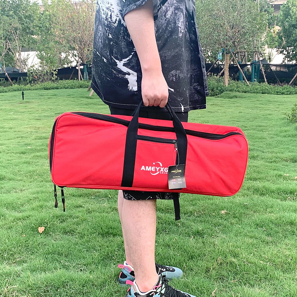 AMEYXGS Archery Recurve Bow Bag Case Takedown Portable Hand Holder Red ...