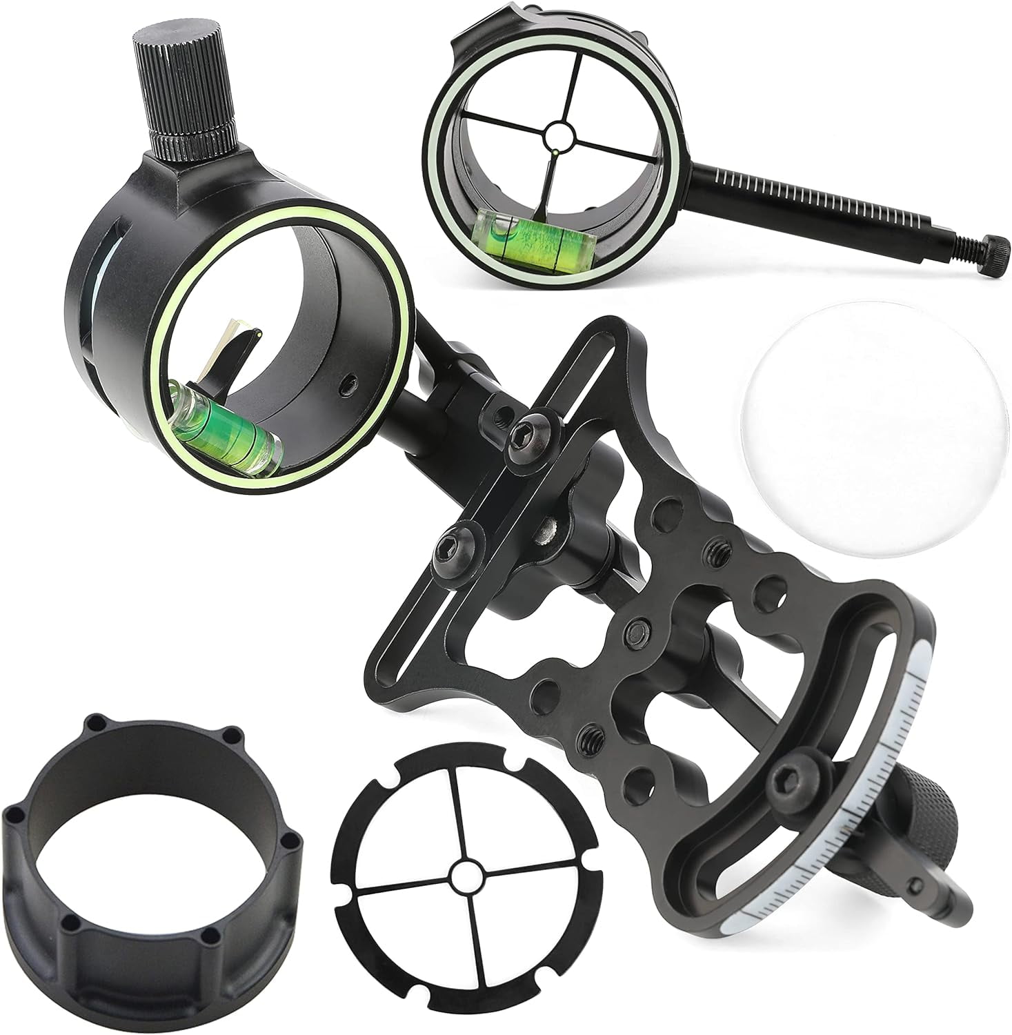 AMEYXGS Archery Single Pin Compound Bow Sights with 4X 6X 8X Lens ...