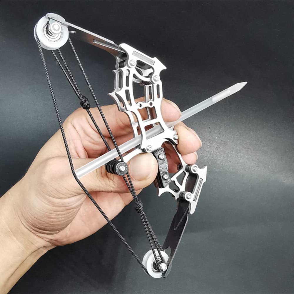 AMEYXGS Adult Real Archery Training Mini Crossbow Toy Set, Stainless ...