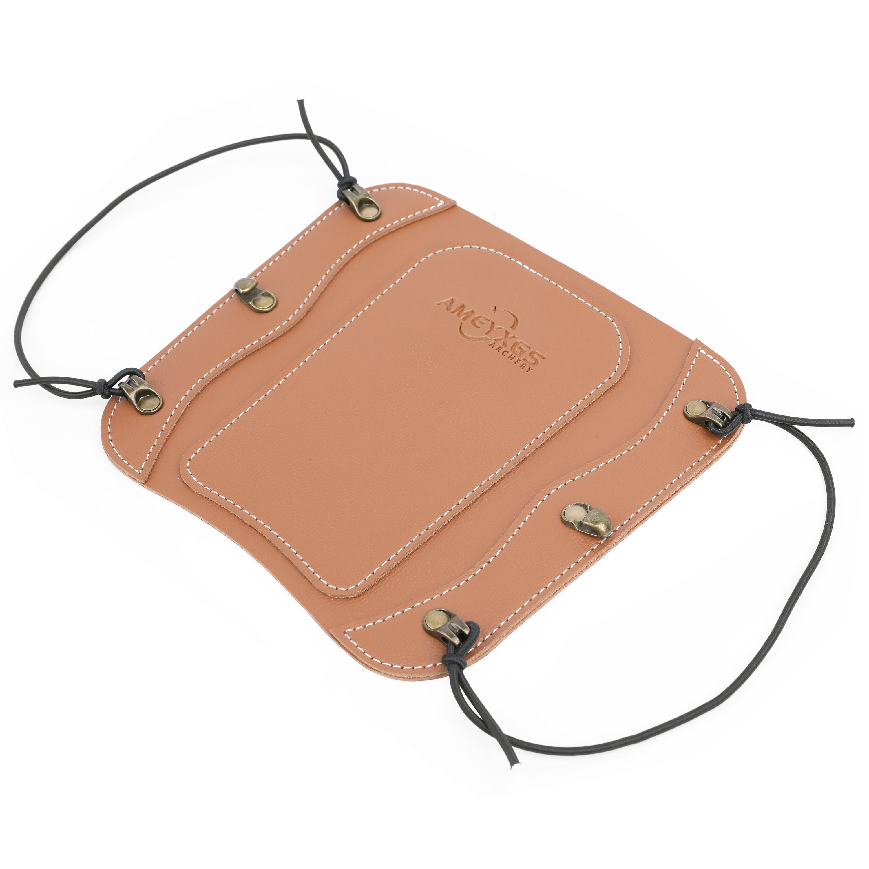 AMEYXGS Traditional Archery Adjustable Durable Leather Arm Guard, Brown ...