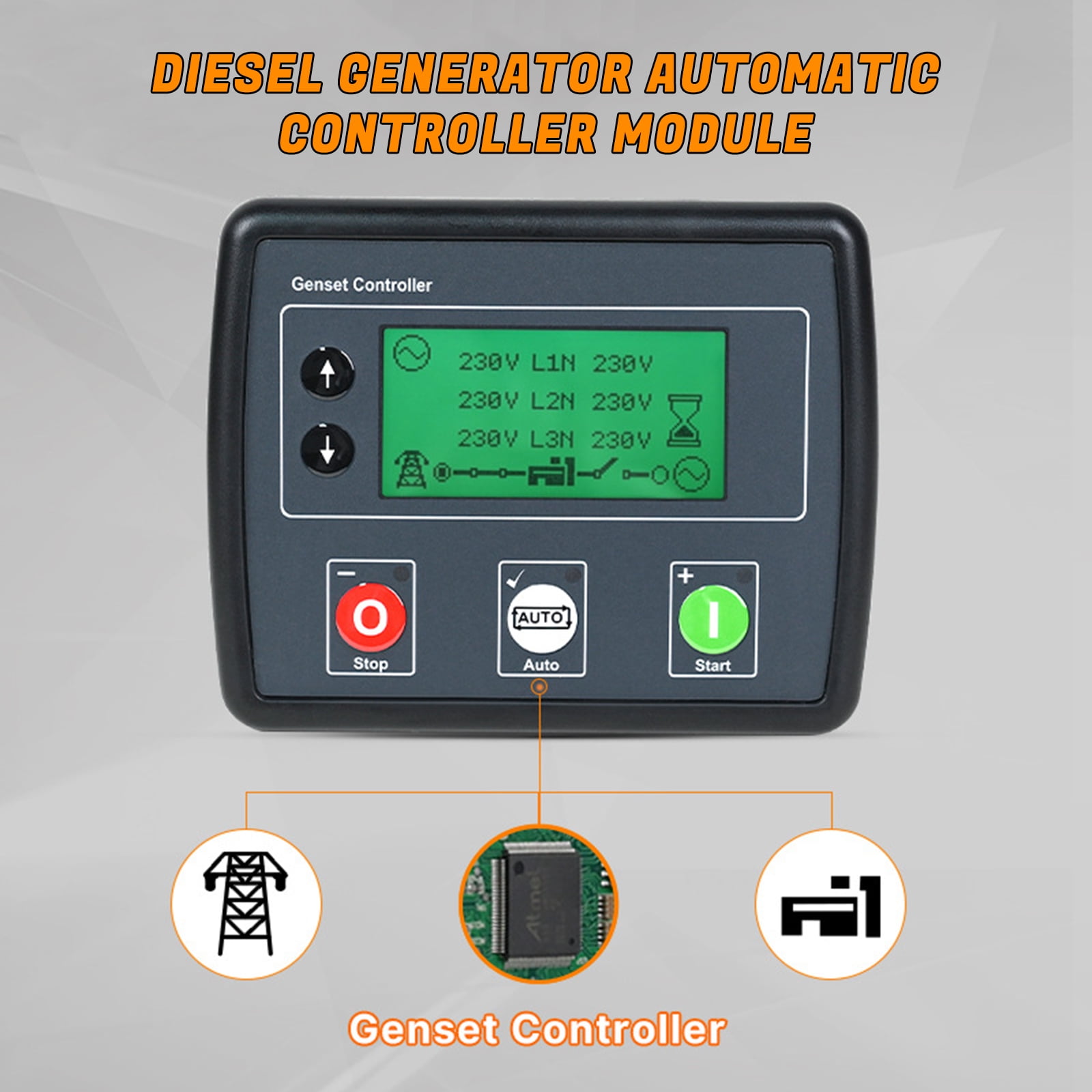 AMF Controller Generator Control Panel DSE4520 Parts Automatic Power - Walmart.com