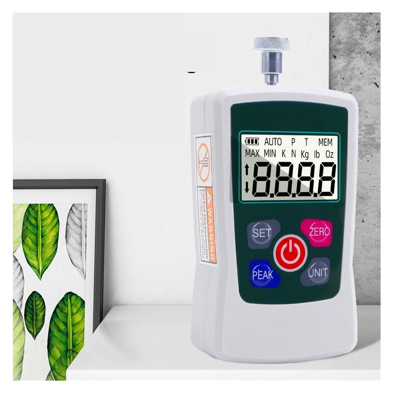 AMF Digital Force Gauge 500N Automatic Backlight Measuring Instrument ...