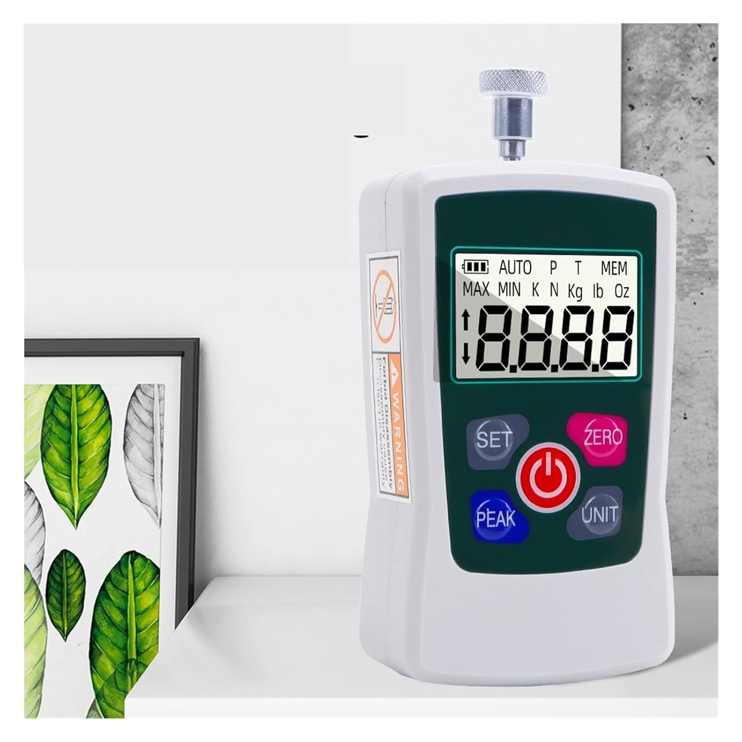 AMF Digital Force Gauge 500N Automatic Backlight Measuring Instrument ...