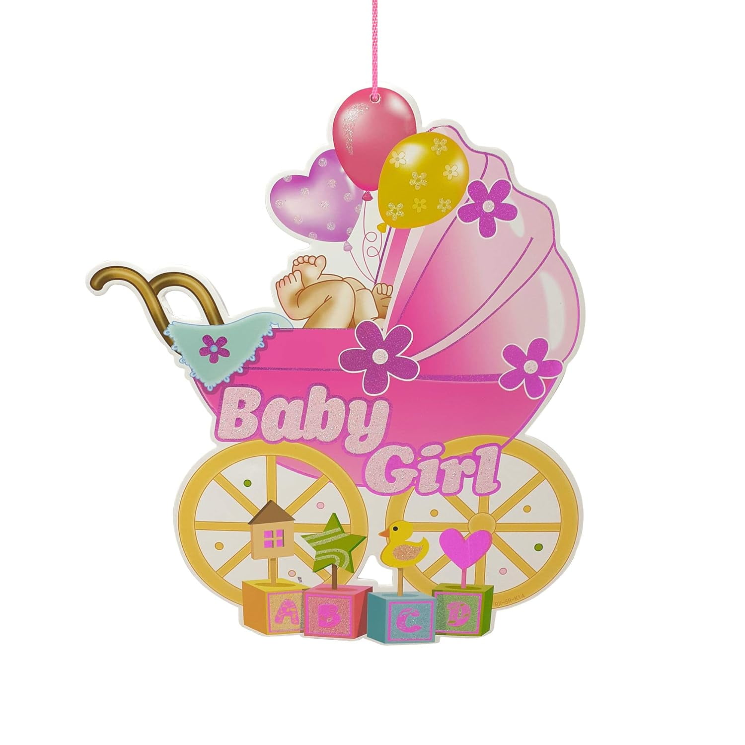 AMFIN Baby Girl Hanging for Baby Announcement Baby Arrival Baby Shower Baby Party Baby Birthday ...
