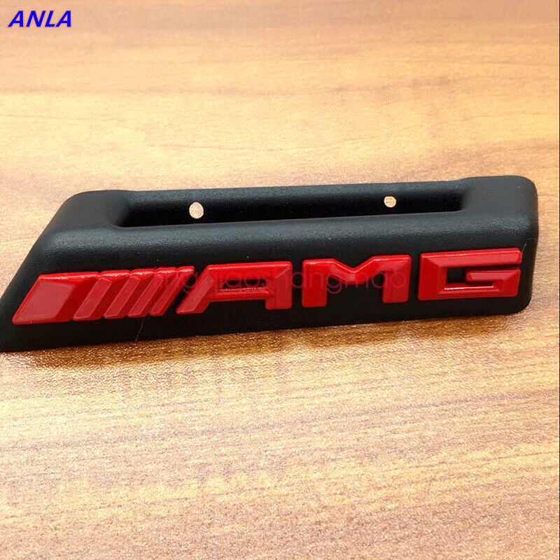 AMG badge black front bumper barbecue badge for Mercedes C63 W205 W212 ...