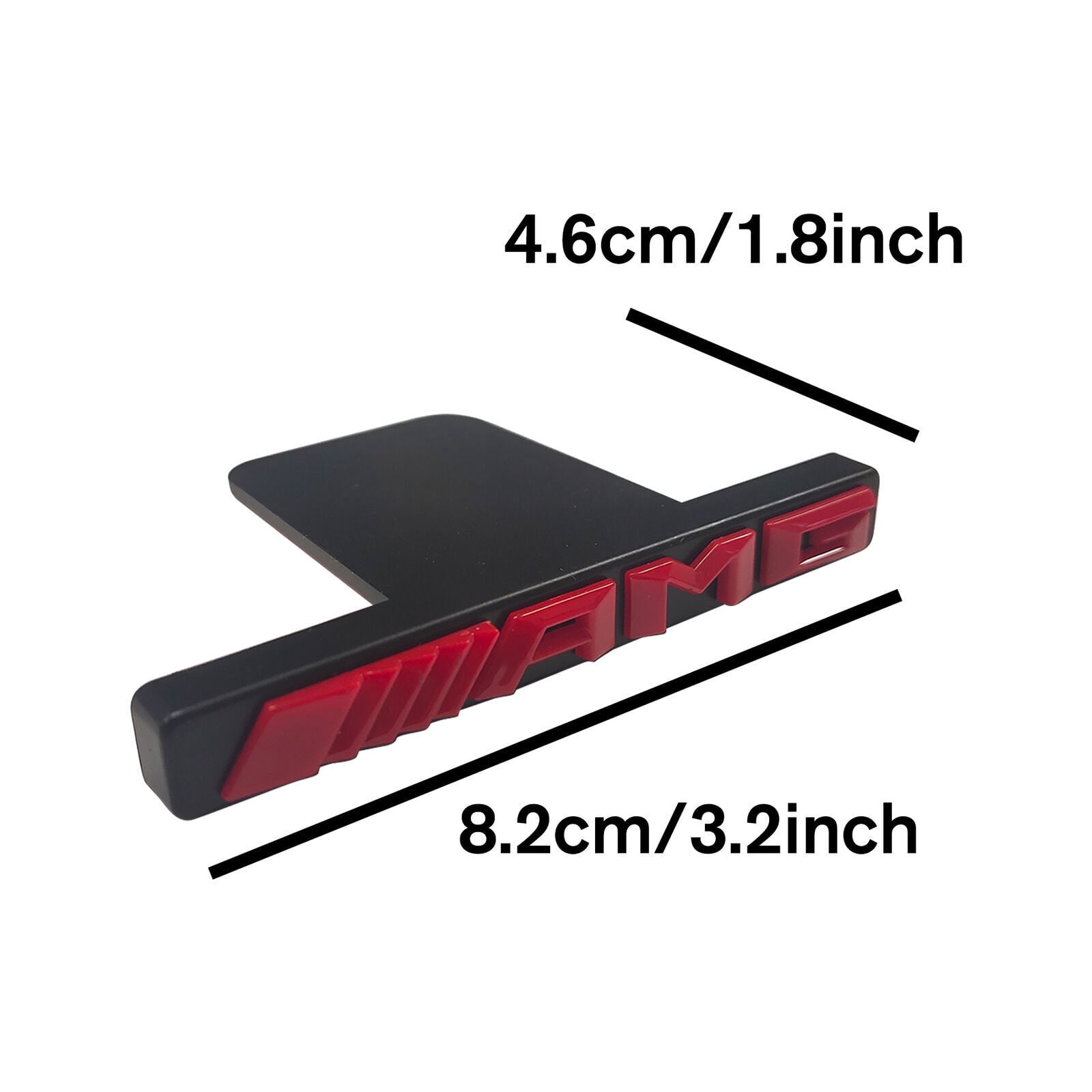 AMG version badge GT grille badge decoration sport red- - Walmart.com