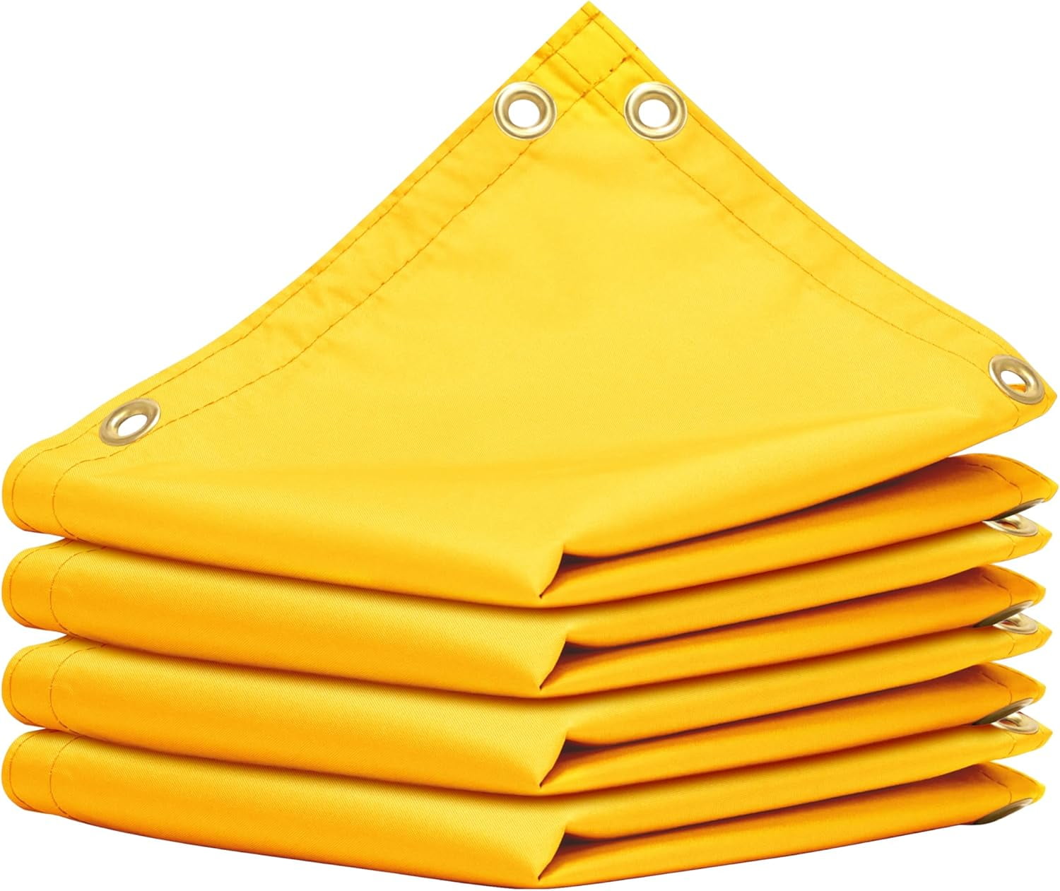 AMGO 10' x 25' Yellow Custom Size Waterproof Shade Cloth with Grommets ...