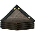 AMGO 4' x 18' Brown Custom Size Shade Cloth with Grommets - 90% ...