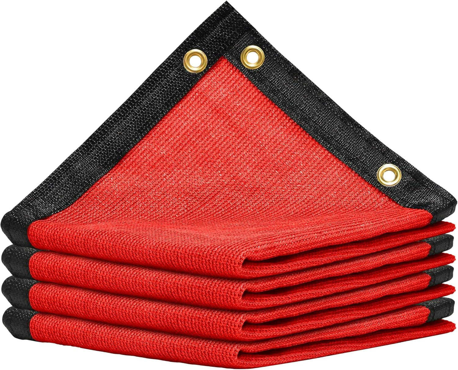 AMGO 4' x 8' Red Custom Size Shade Cloth with Grommets - 90% Sunblock ...