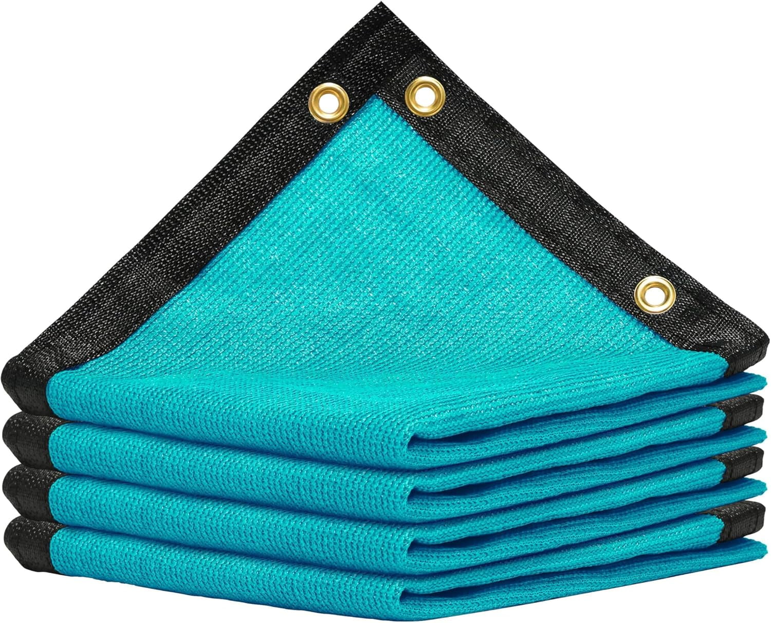 AMGO 5' x 23' Turquoise Custom Size Shade Cloth with Grommets - 90% ...