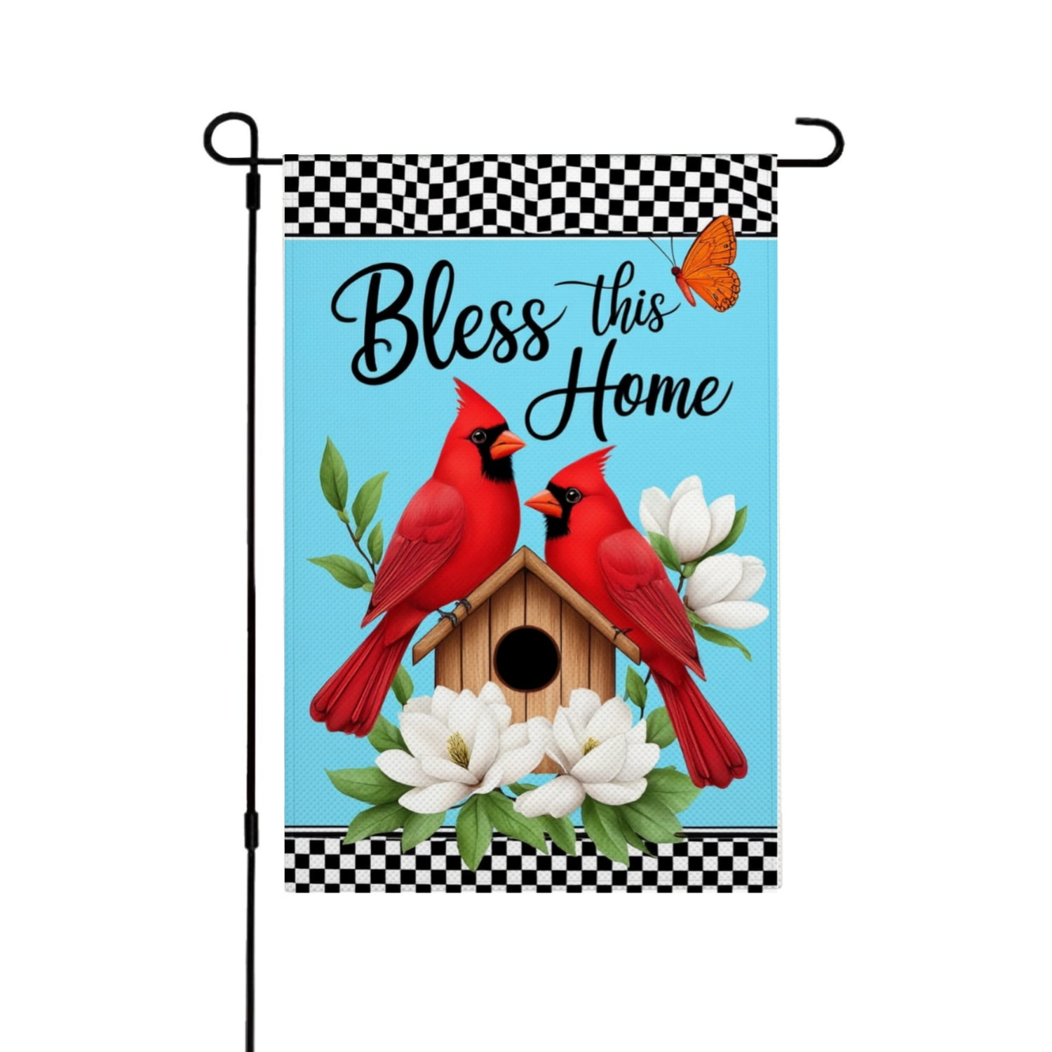 AMHNF Bless This Home Cardinal Garden Flag for Spring Summer Home ...