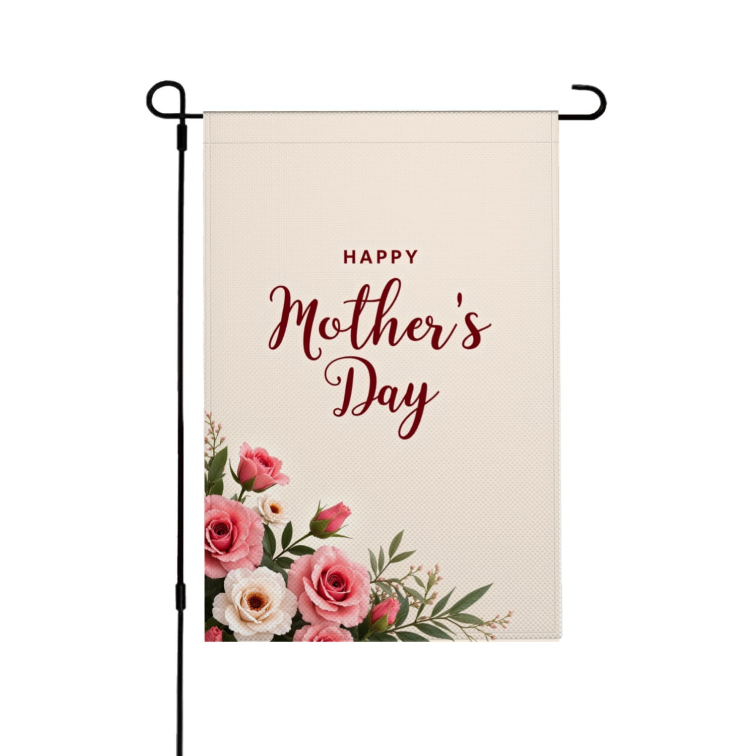 AMHNF Happy Mother's Day Linen Garden Flag 12x18 inch, Mother's Day ...