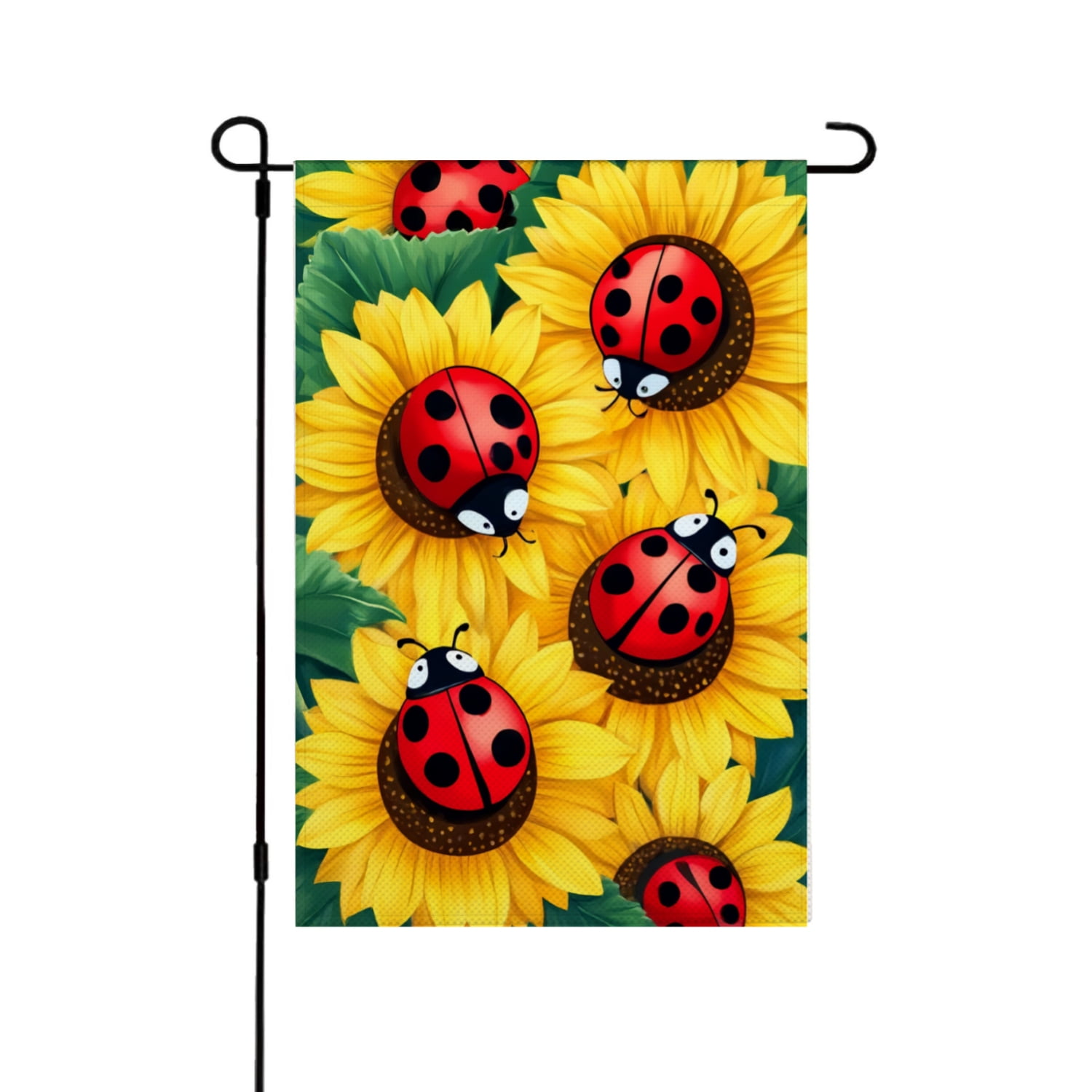 AMHNF Ladybug and Sunflower Garden Flag for Spring Summer Home Outdoor ...