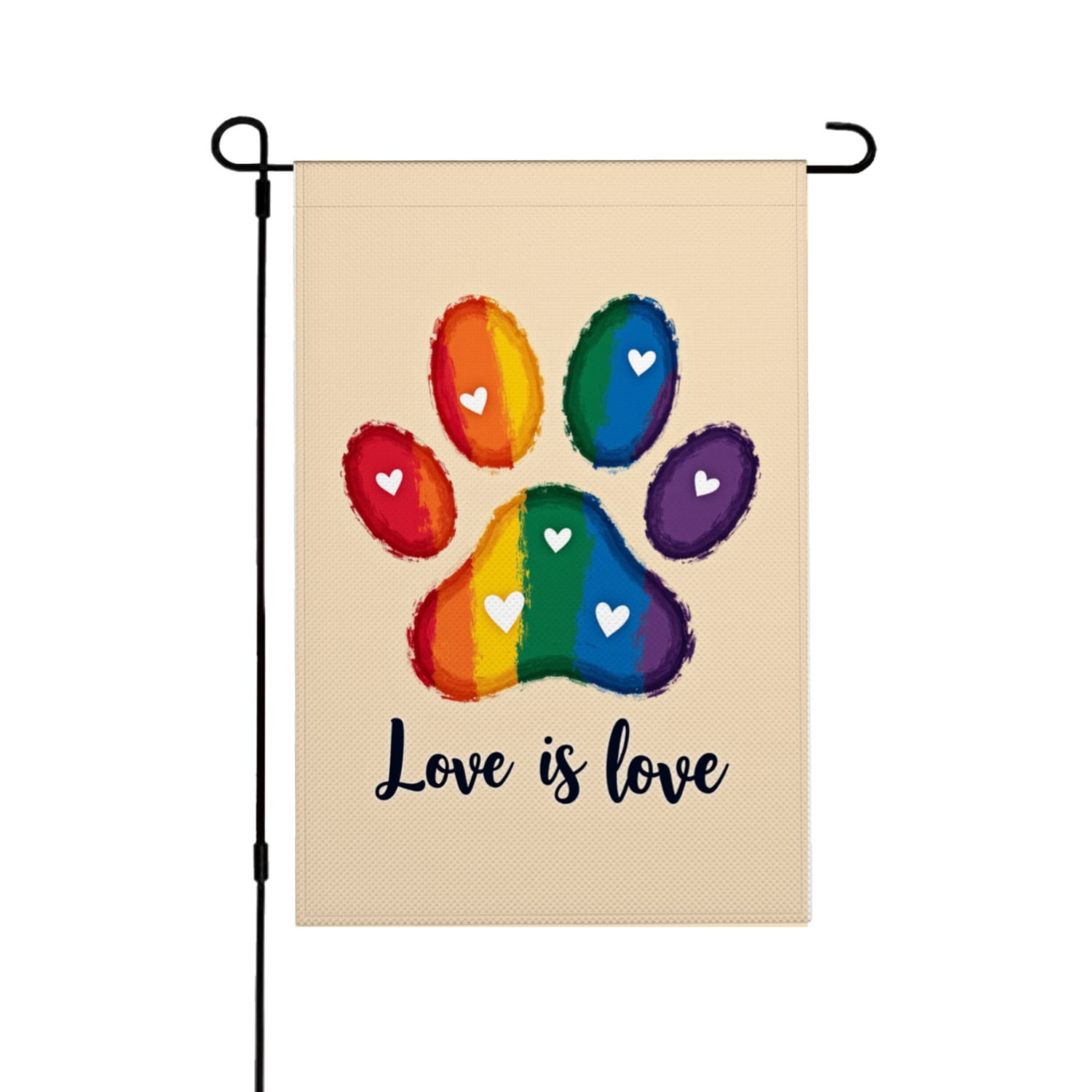 AMHNF Love is Love LGBTQ Pride Month Yard Flag for Spring Summer Home ...