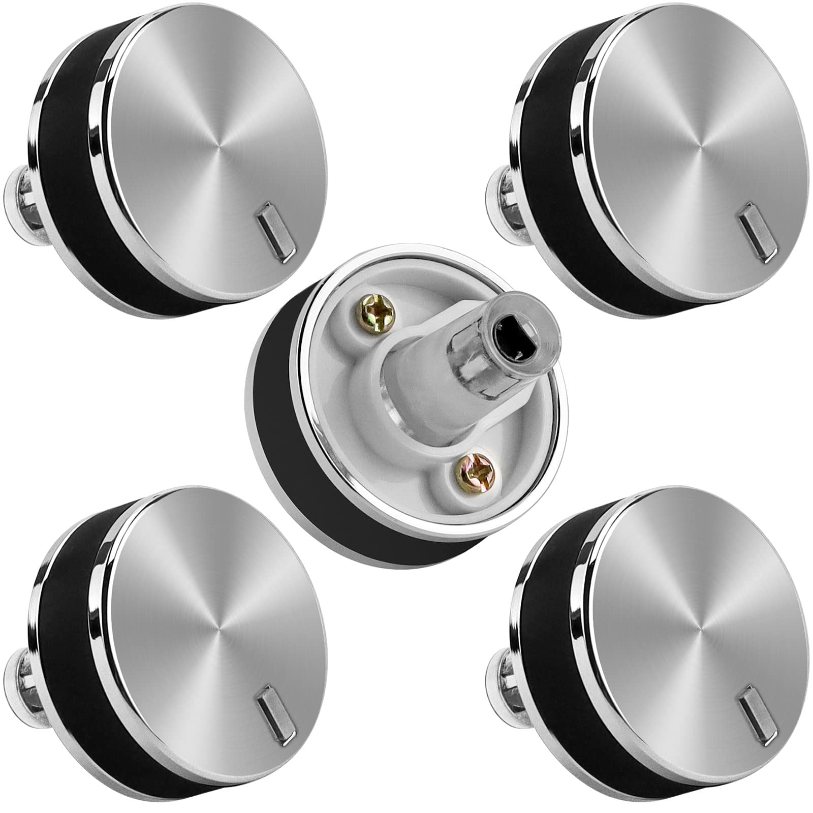 AMI PARTS WB03X24360 Knobs Fit for GE Cooktop Knob Range Stainless ...