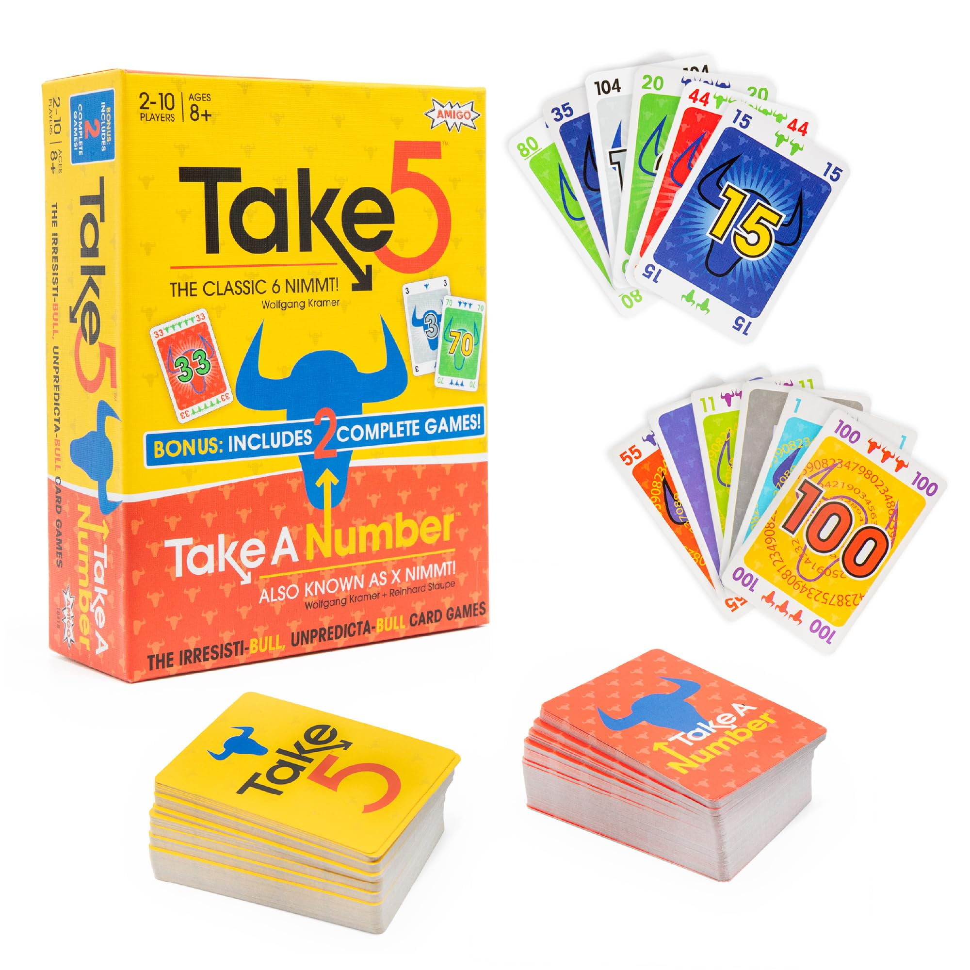AMIGO Games Take 5 & Take a Number - Two Complete Games in One - Take 5 ...