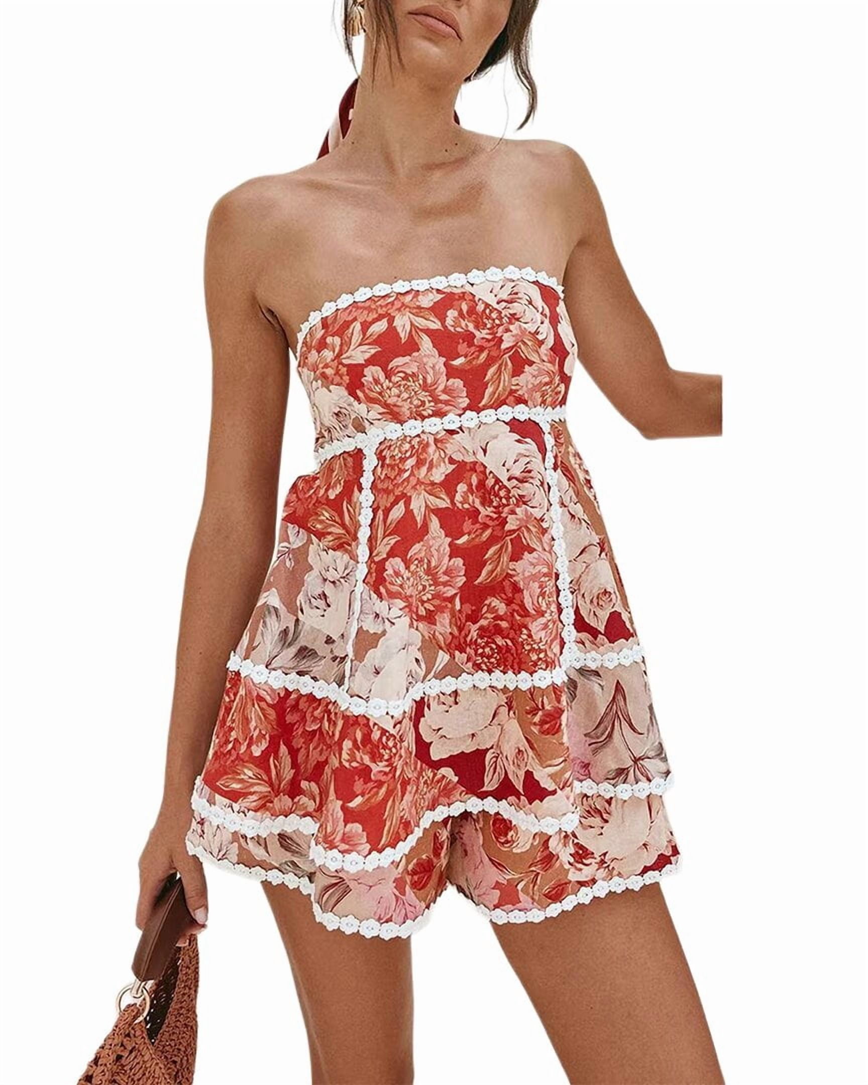 AMINA GLAM womens Top & Short Set, 4, Red - Walmart.com