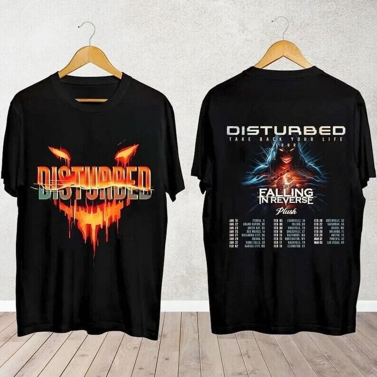 AMINO Tee Disturbed 2024 Take Back Your Life Tour Music Concert Falling ...