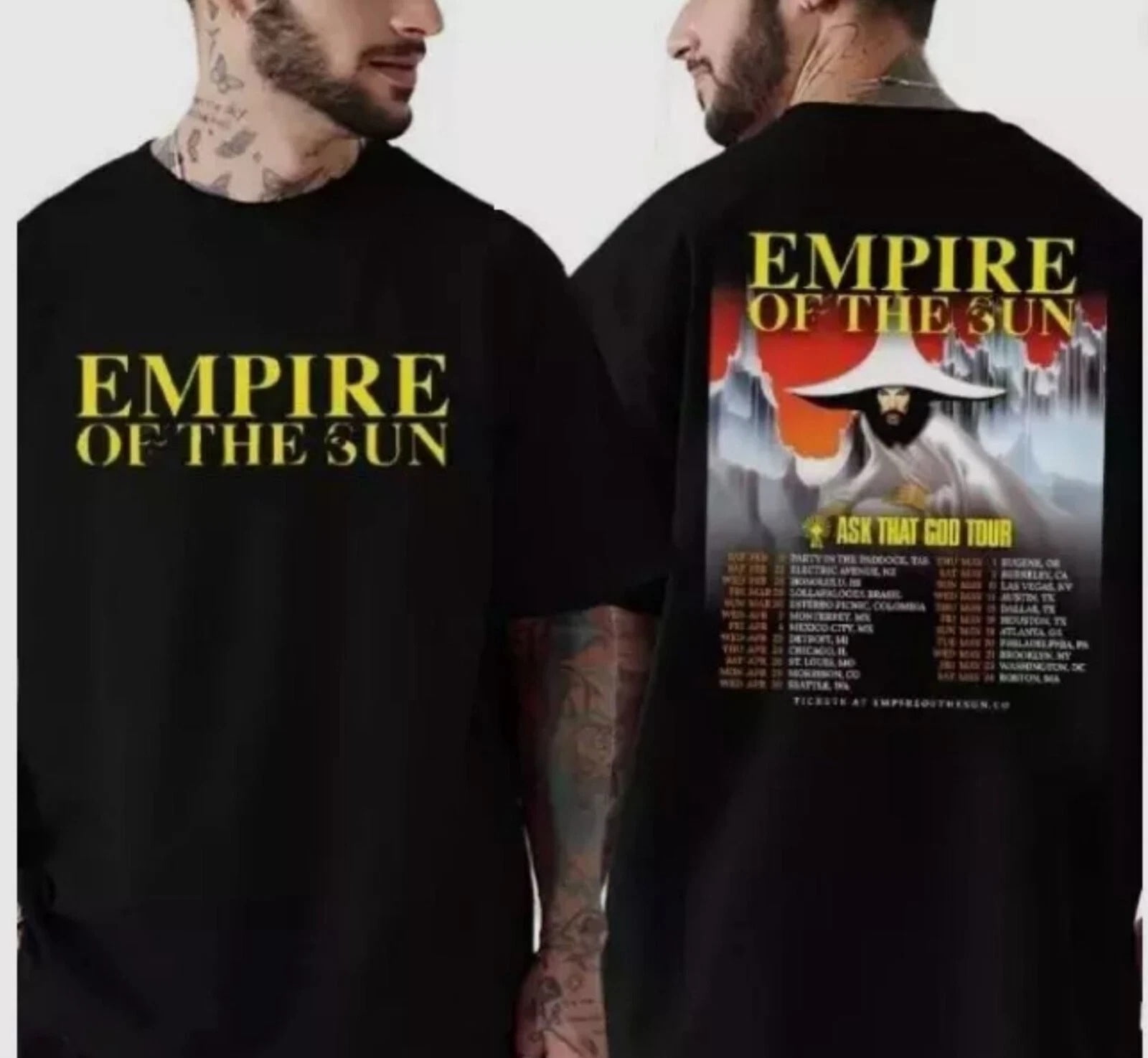 AMINO Tee Empireee Of The Sunnn Ask That God Tour 2025 Schedule List ...