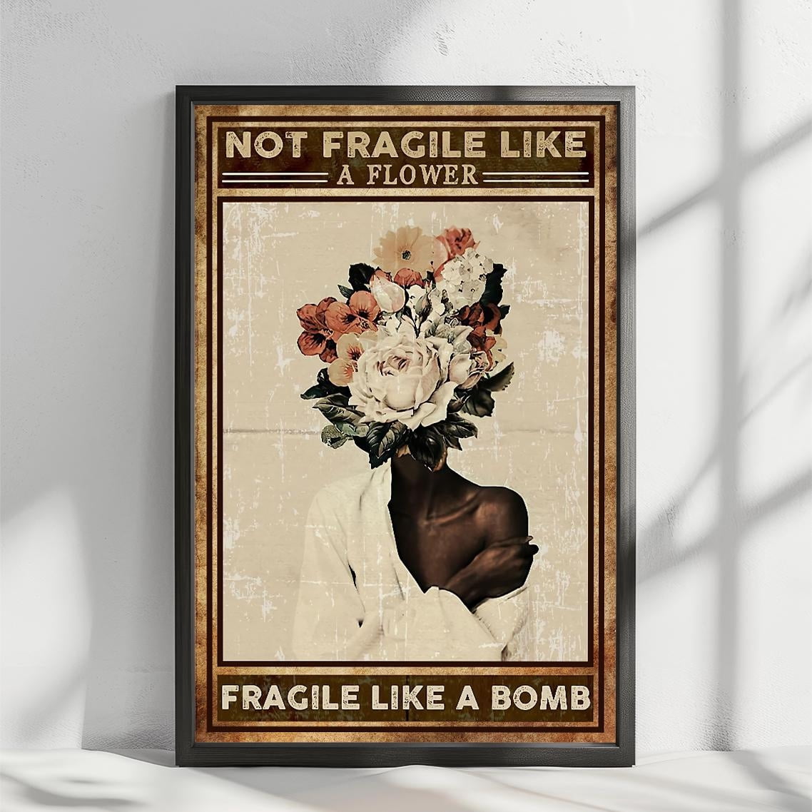 AMINO Tee Fragile like a bomb, Feminist poster, Empowerment Poster ...