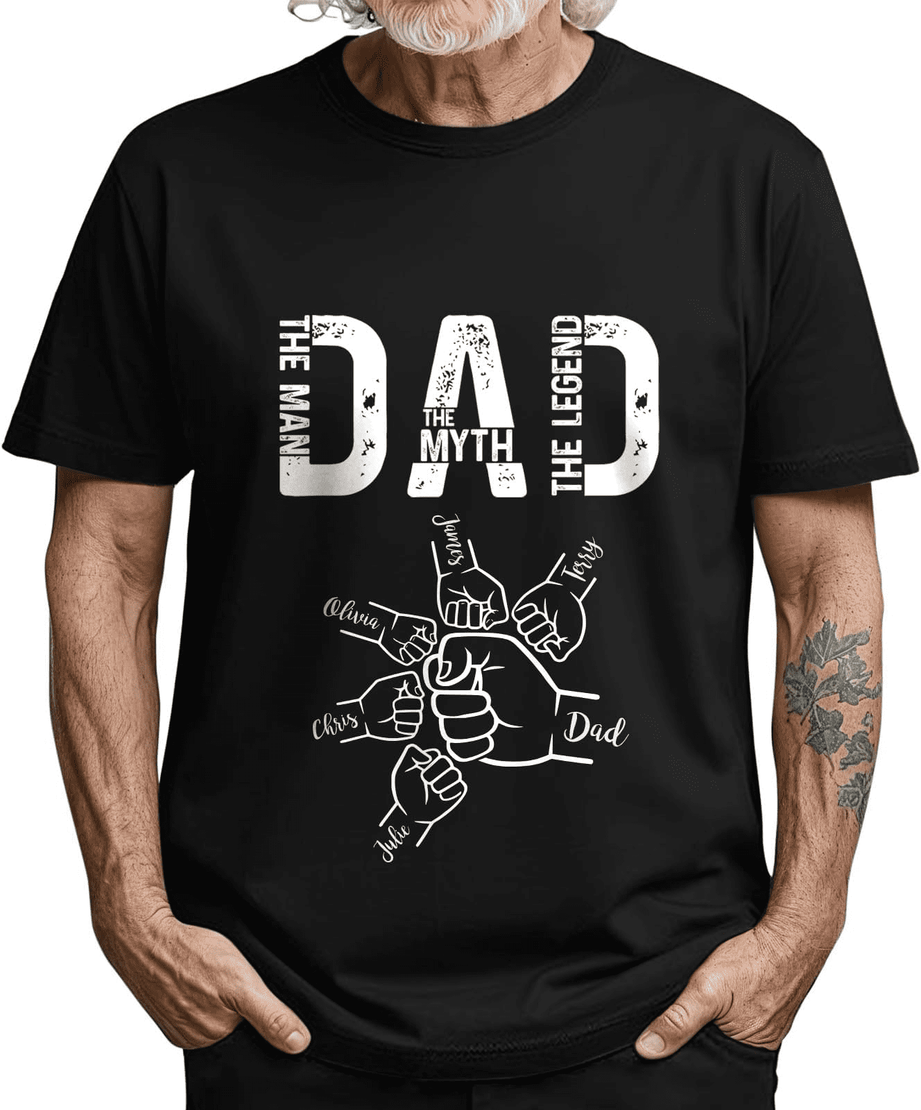 AMINO Tee Personalized Dad Grandpa Husband Shirt Custom Tshirt Gift for ...