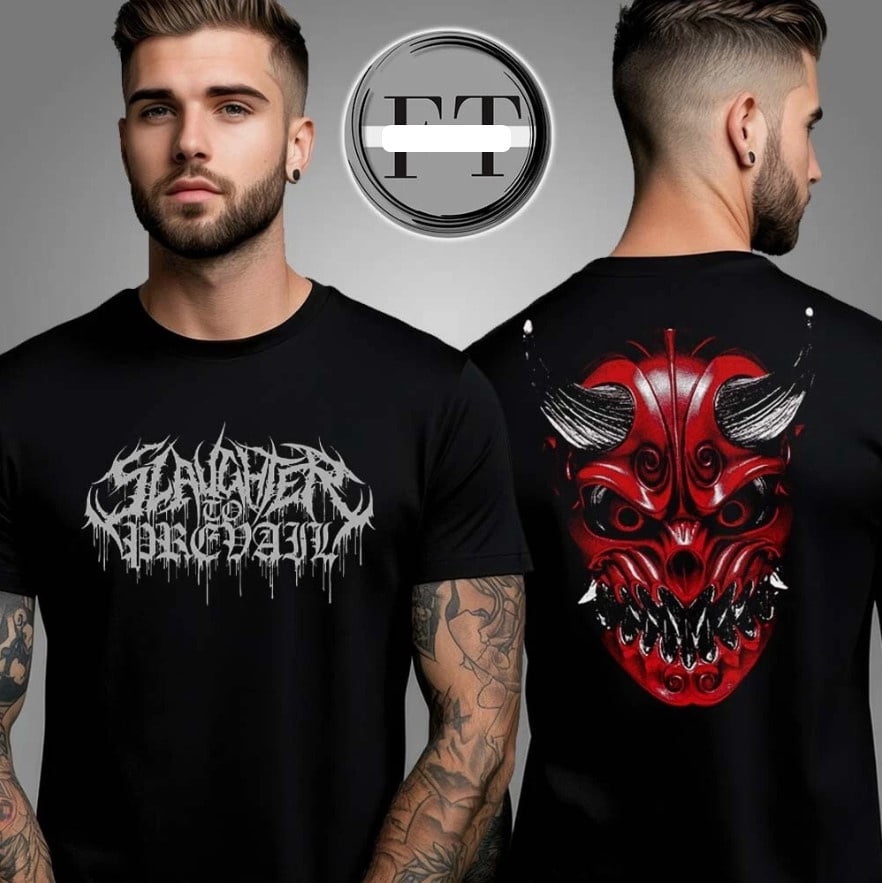 AMINO Tee Slaughter To Prevail Oni Red Two Sided Unisex T-Shirt All ...