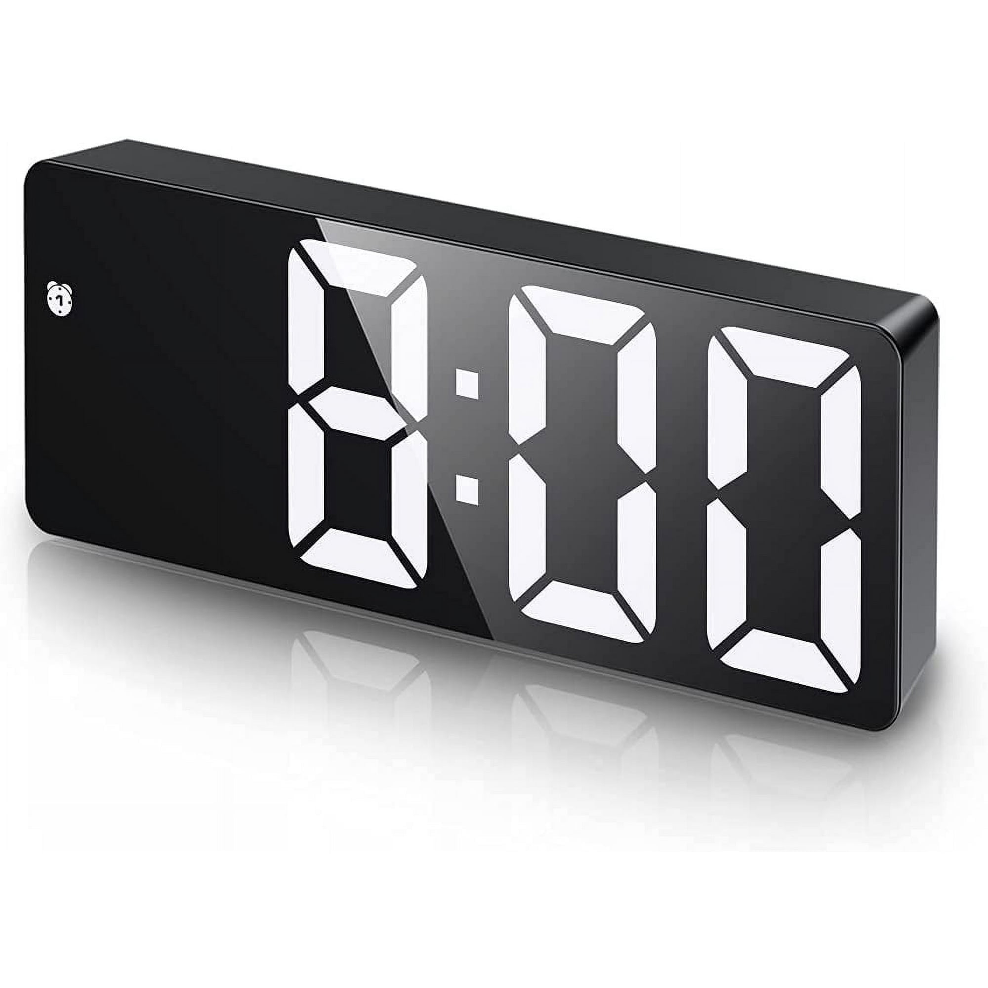 AMIR Large Display Digital Alarm Clock, Voice Control Desktop Clock ...
