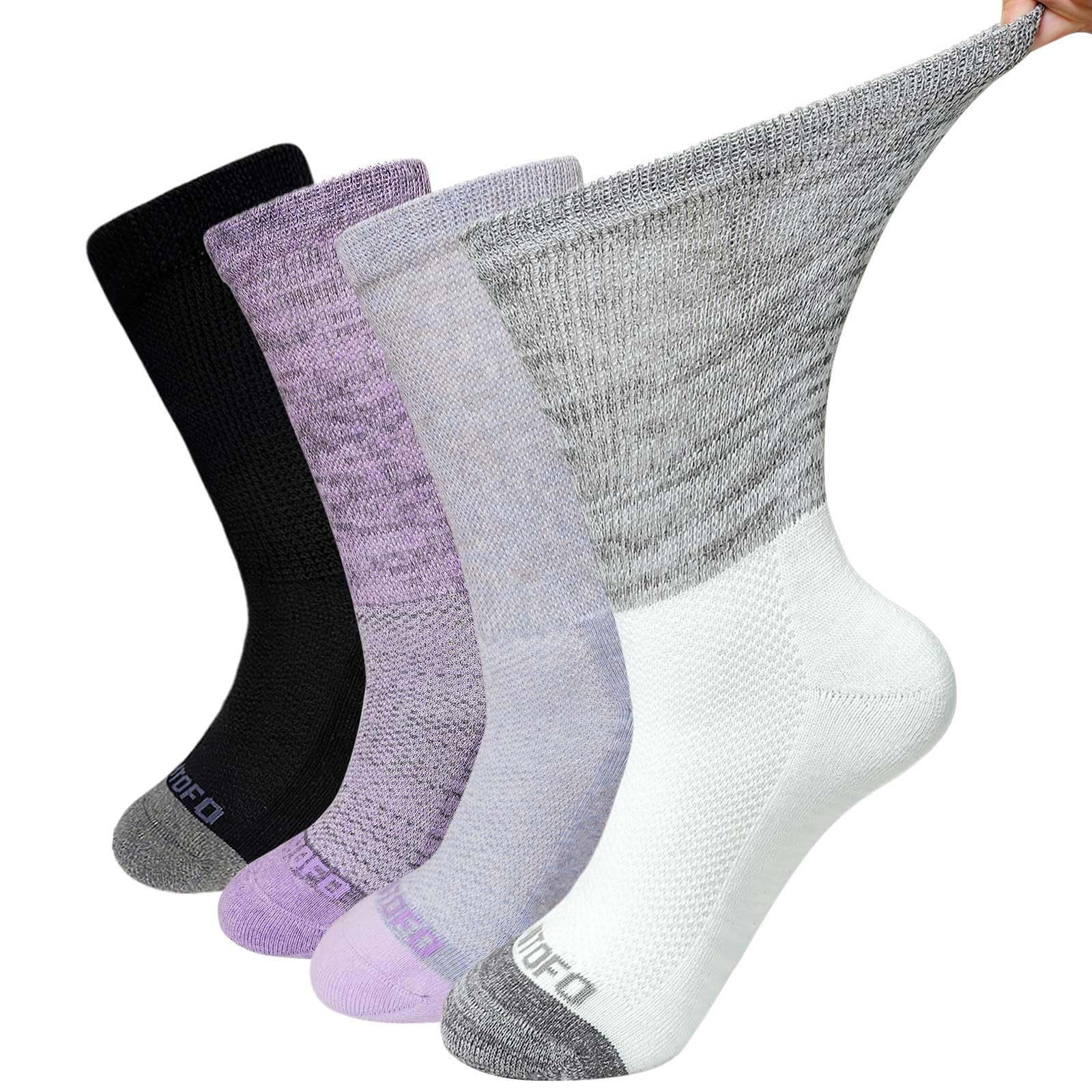 AMITOFO Diabetic Socks for Men Women, Extra Wide Diabetic Ankle Socks ...