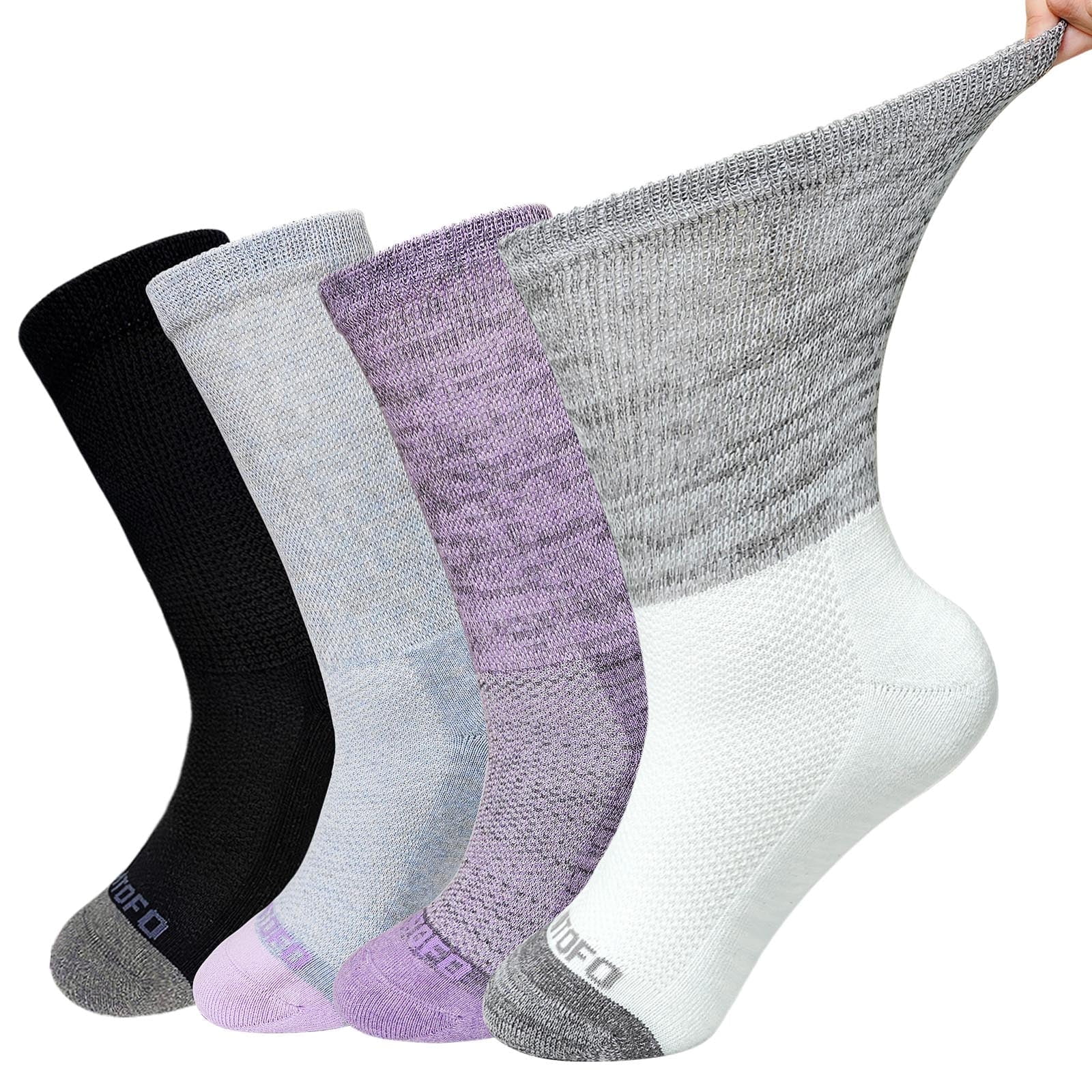 AMITOFO Diabetic Socks for Men Women, Extra Wide Diabetic Ankle Socks ...