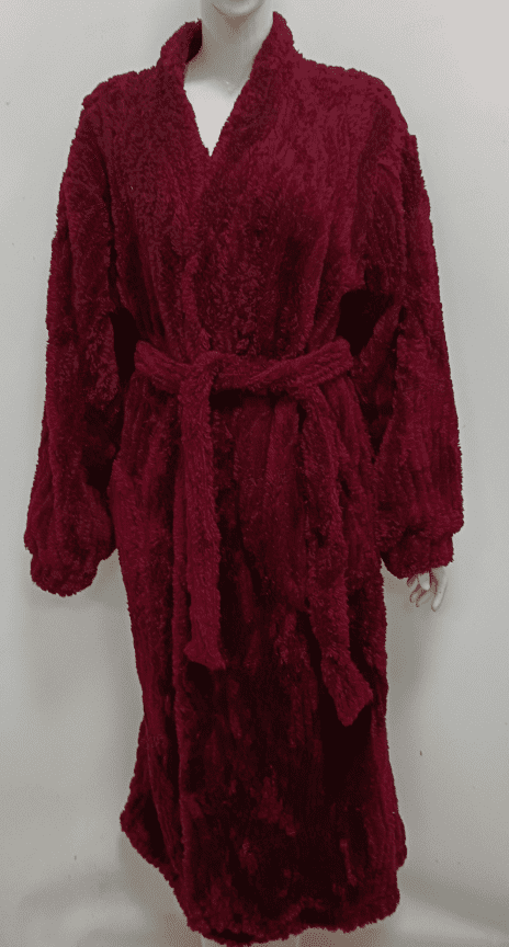 AMITOFO Long Robes for Women, Soft Fluffy Fleece Bath Robe with Front ...