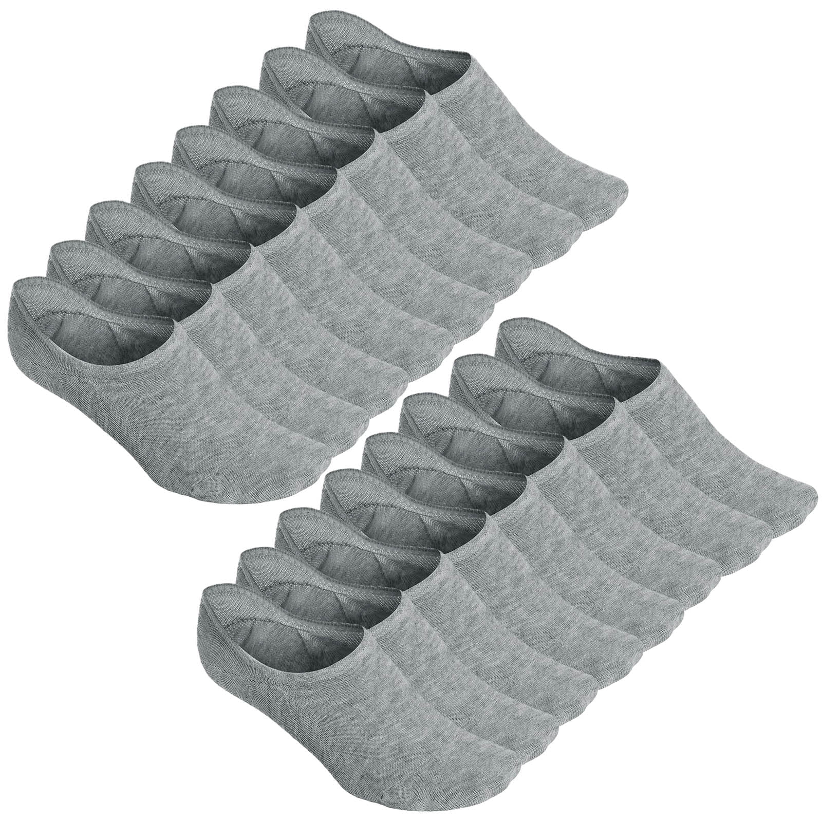 AMITOFO No Show Socks for Women Cotton Invisible Liner Socks No Slip ...