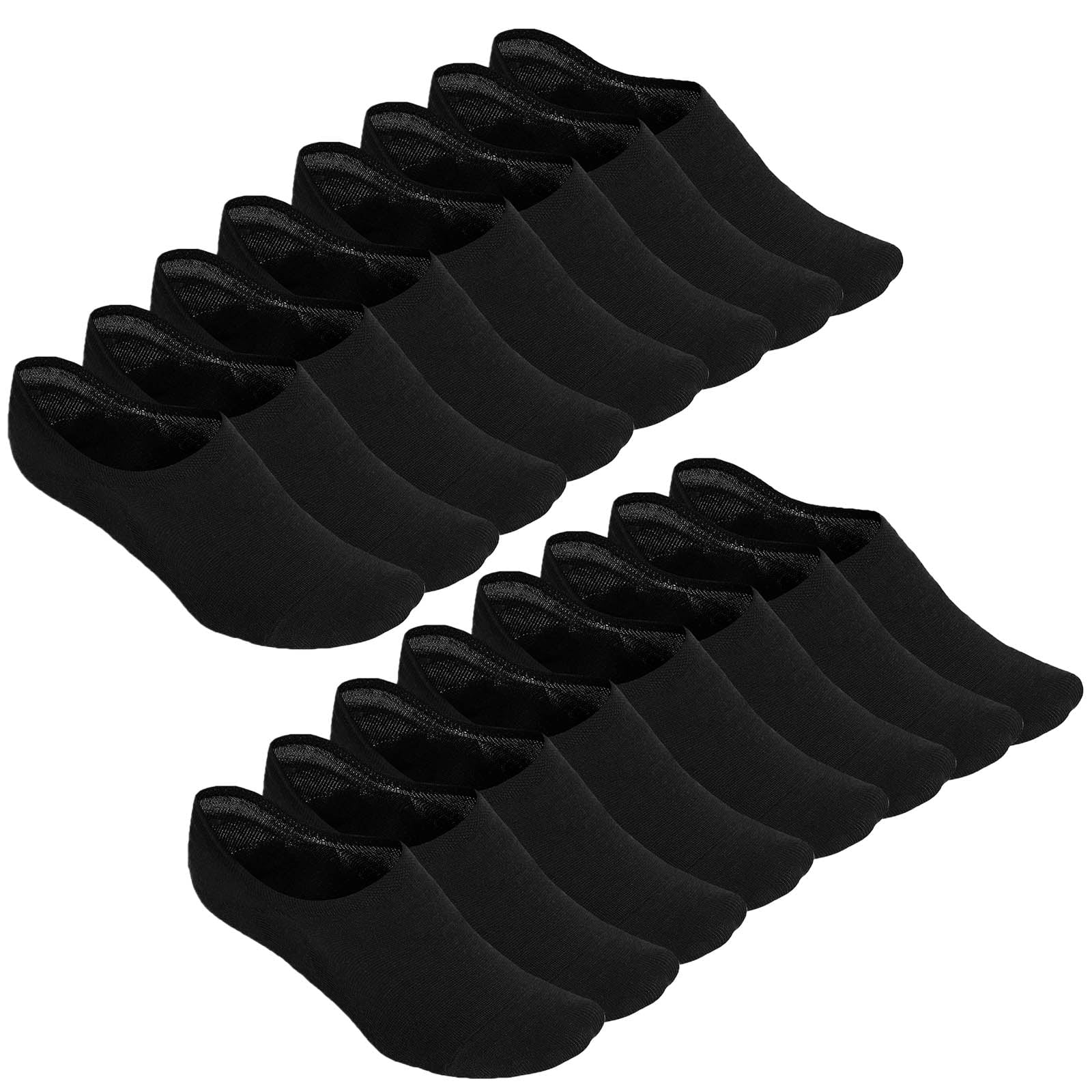 AMITOFO No Show Socks for Women Cotton Invisible Liner Socks No Slip ...