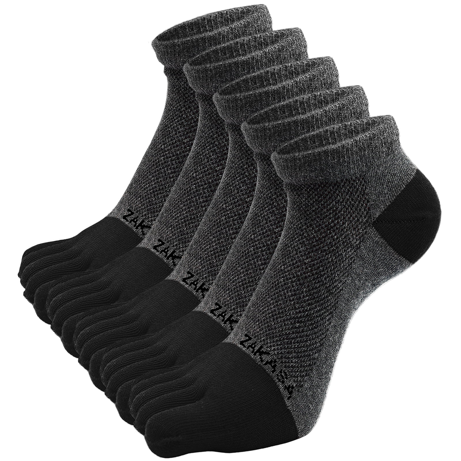 AMITOFO Toe Socks for Men, Breathable Mesh, Five Finger Design ...