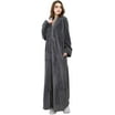 Miss Elaine Women's Fleece Long Zipper Robe - Walmart.com