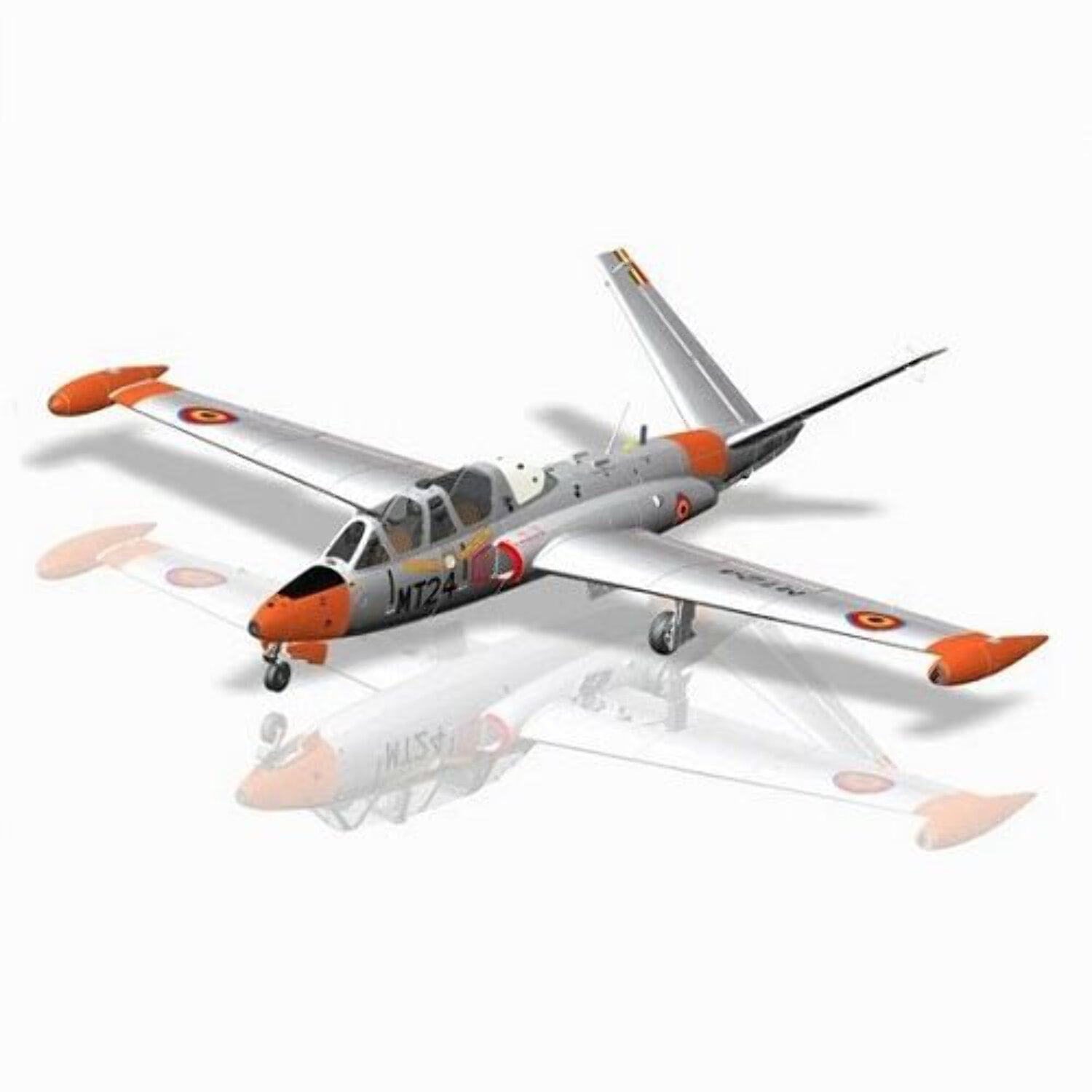 AMK Fouga CM.170 Magister 2-Seater French Jet Trainer Plastic Model Kit ...