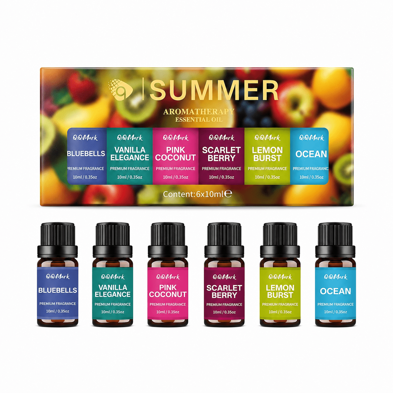 AMK Summer Collection Fragrance Oil Set, 6 Pack Premium Fragrance Oils ...