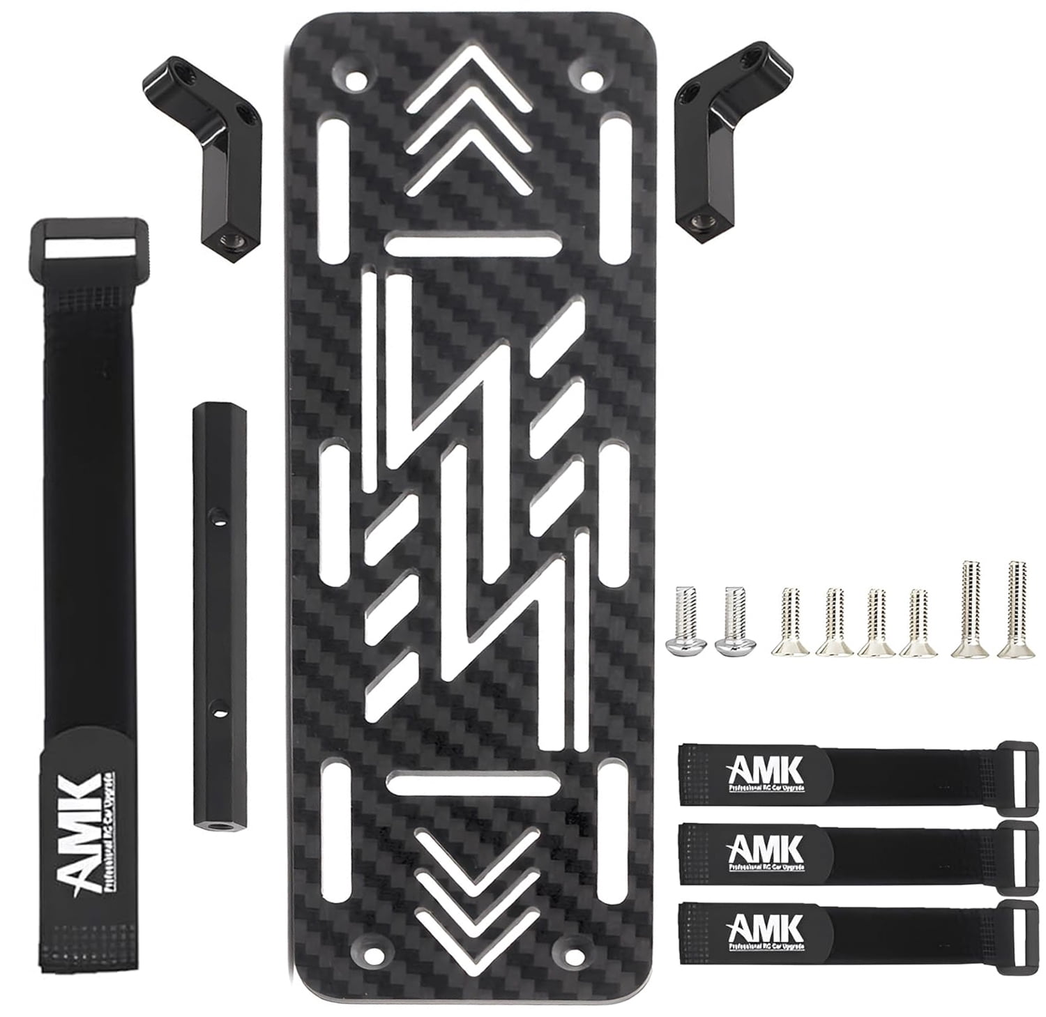 AMK TRX4 Battery Tray, Pure Carbon Fiber TRX4 Battery Compartment, 1/10 ...
